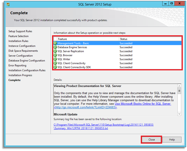 3601 Installing Microsoft SQL Server Express